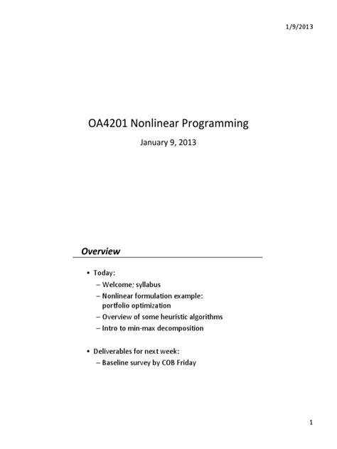 Lecture1 2013 Annotated Download Free Pdf Mathematical Optimization Linear Programming