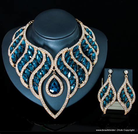 Neuheiten 2026 Waterdrop Kristall Halskette Mit Ohrringe Brautschmuck