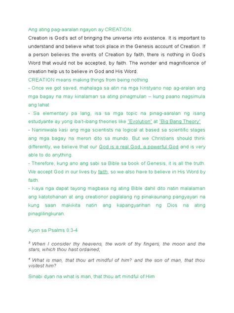 Creation Pdf Metaphysics Of Religion Theology