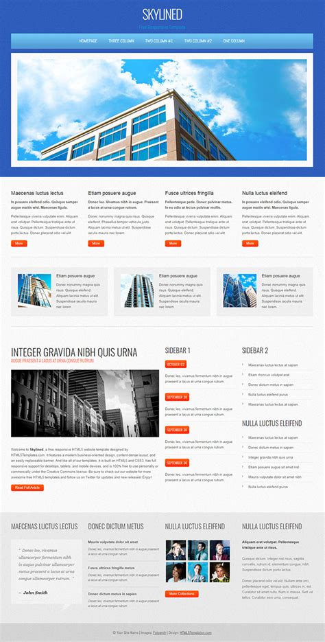 Free Dimension Website Template Free Website Templates Html5 And Css Templates And Open Source