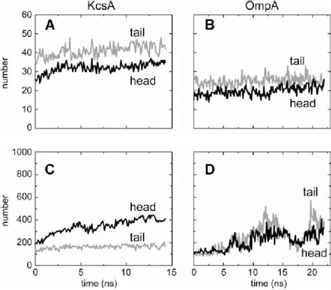Overall Numbers Of Lipid Protein Interactions Cutoff 035 Nm Sampled