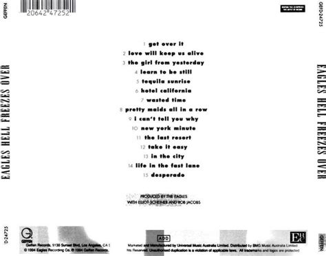 The Eagles Hell Freezes Over Back Cd Covers Cover Century Over