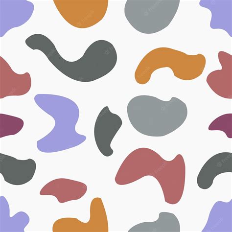 Premium Vector Abstract Shapes Seamless Pattern Design