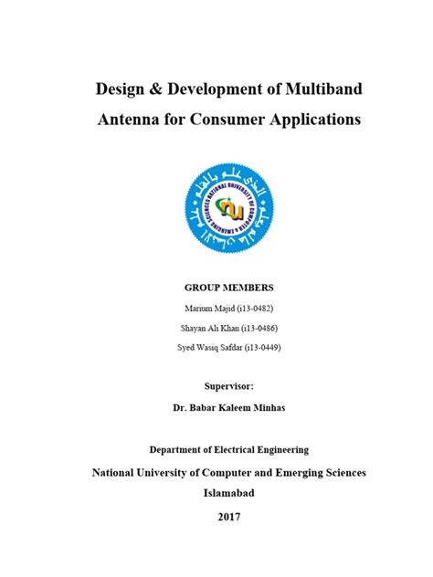 Multiband Antenna Fyp Report Pdf Antenna Radio Electromagnetic