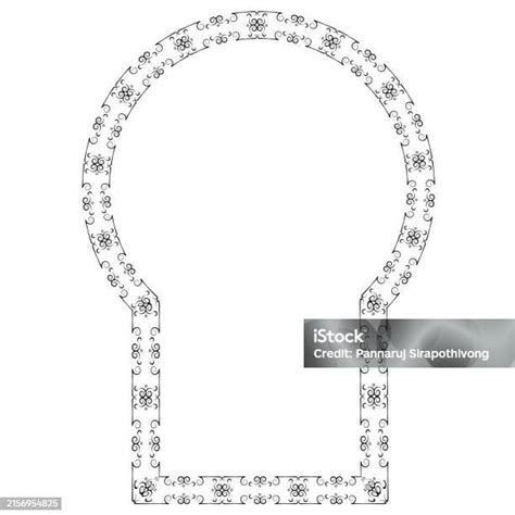 둥근 말굽 아치 수직 프레임 아치 창 문 빈티지 프레임 꽃 화 환 잎 벡터 꽃 테두리 사진 프레임 지점 월계관 식물 실루엣 검은 요소 장식 0명에 대한 스톡 벡터 아트 및