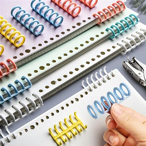 Shopvilla 10pcs Binding Spines Combs Plastic 6 Ring Round Circle 12mm0
