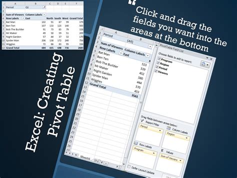 PPT Excel Pivot Tables PowerPoint Presentation Free Download ID 2419686