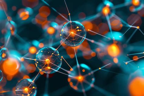 Premium Photo Isometric Pattern Of Geometric Shapes And Interconnected Molecules Forming A Network