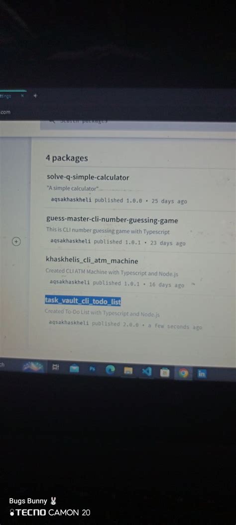 Aqsa Khaskheli On Linkedin Npm Github Npm Cli Productivitytool