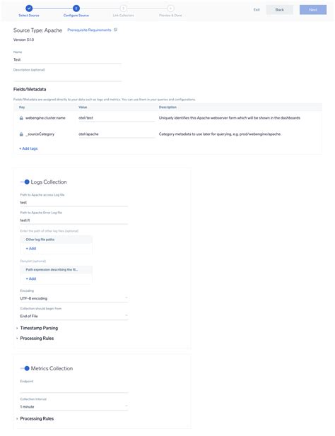 Apache Source Template Sumo Logic Docs