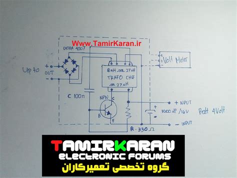 آموزشی مدار تستر بک لایت 0 300 ولت ساده با چاپر های موجود در برد