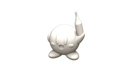 Kirby Inhale Kirby Fan Art 3d Model By Printedobsession On Thangs