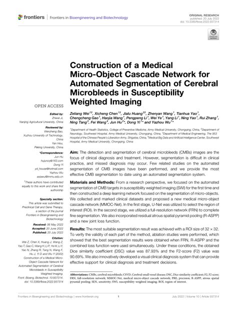 Pdf Construction Of A Medical Micro Object Cascade Network For