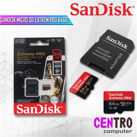 Jual SANDISK MICROSD EXTREM PRO 64GB A2 Shopee Indonesia