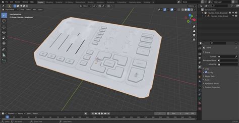 Futuristic Online Broadcast Remote Control White Lights On 3d Model Turbosquid 2152660