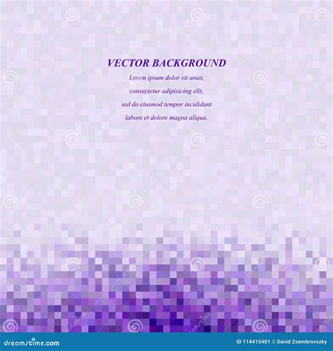 Purple Tiled Square Mosaic Background Design Stock Vector Illustration Of Modern Artwork