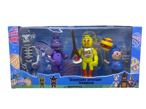 Set 4 figurine Freddy Midnight Mystery Warrior