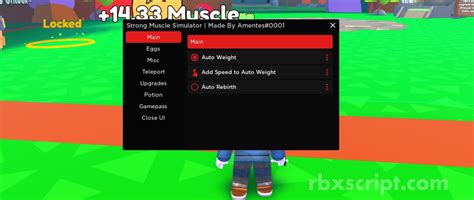 Strong Muscle Simulator Auto Weight Auto Rebirth Auto Craft Scripts