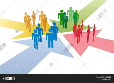 Four Groups People Vector And Photo Free Trial Bigstock