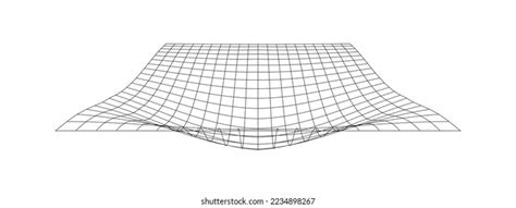 Net Convex Effect Distorted Grid Surface Stock Vector Royalty Free 2234898267 Shutterstock