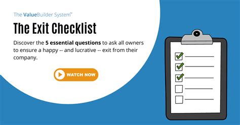 The Exit Checklist Masterclass Preview Png