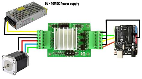 A Simple Wiring Diagram For Nema 23 Stepper Motors