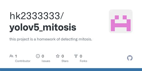 Github Hk2333333yolov5mitosis This Project Is A Homework Of