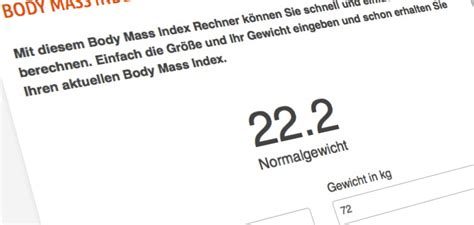 Den Body Mass Index Berechnen