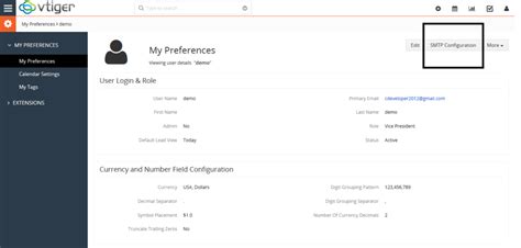 Vtiger Multiple Outgoing Server Addon Devi Techno Solutions Offshore Software Development