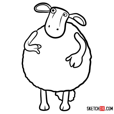 How To Draw Shaun The Sheep Characters Sketchok