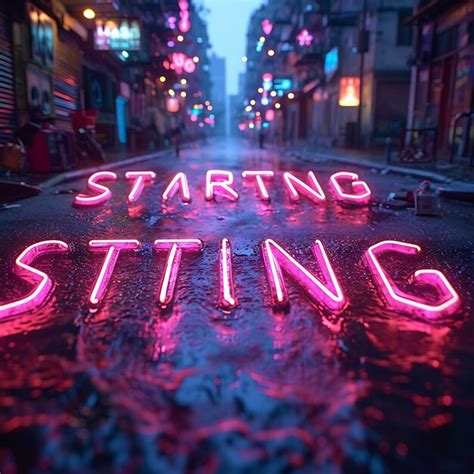 Premium Photo Starting Text With A 3d Rotation Effect And A Bold