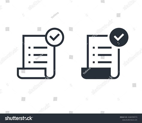 Paper Task Check Mark Vector Illustration Stock Vector Royalty Free Shutterstock