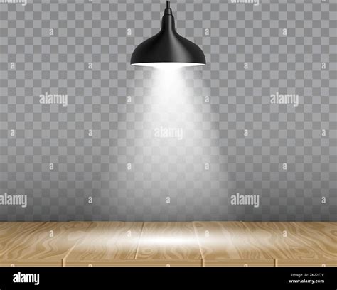 Lamp Over Table Vector Realistic Illustration Stock Vector Image And Art Alamy