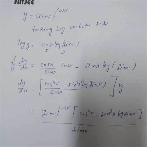 6 Differentiate Sinx Cos With Respect To X