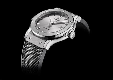 Hublot Masters Monochrome Style With Classic Fusion Essential Grey Titanium Watch Maxim