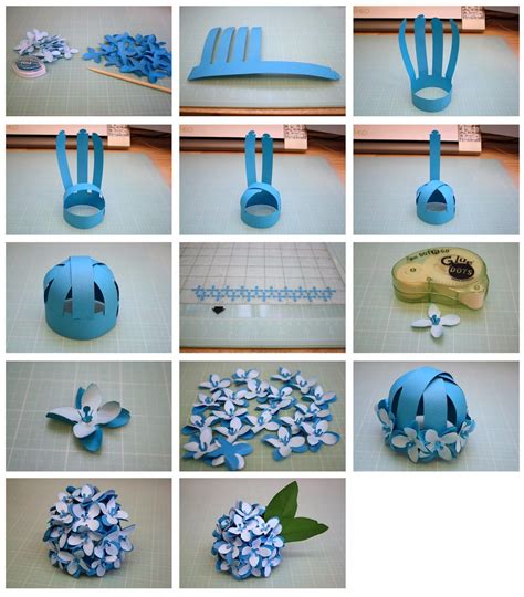 Diy Paper Hydrangea Flowers Templates And Tutorial Artofit