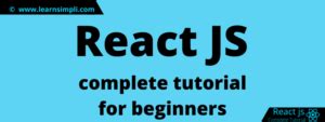 React Js Tutorial For Beginners Learn Simpli