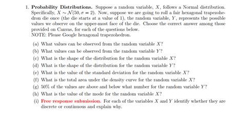 Solved Probability Distributions Suppose A Random Chegg