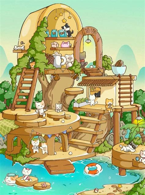 ボード插画のピン2024 イラスト 画 小屋