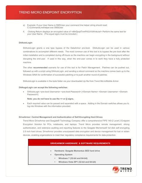 Trend Micro Endpoint Encr