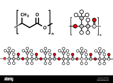 Polyhydroxybutyrate Phb Biodegradable Plastic Chemical Structure