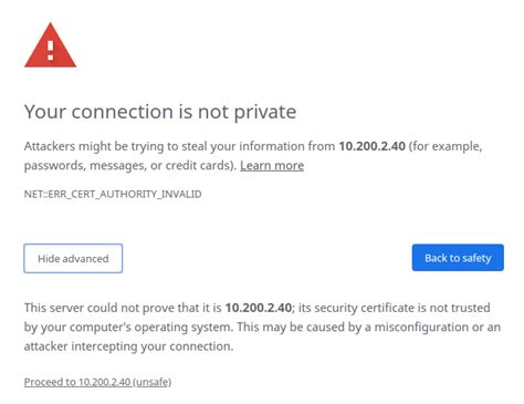 How To Accept Self Signed Certificate In Chromechromium Community