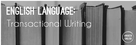 Transactional Writing Practice Questions Awaken English