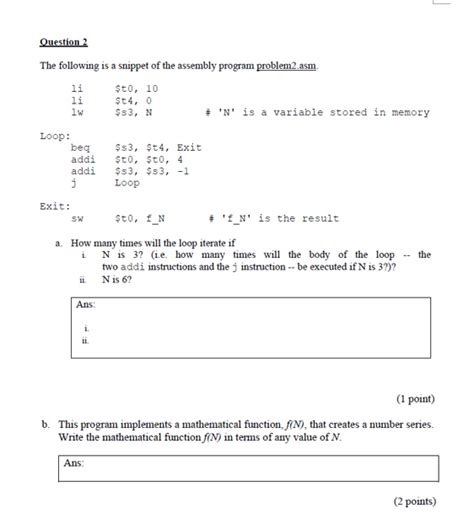 Solved Problem2asm Data N Word 1 Result
