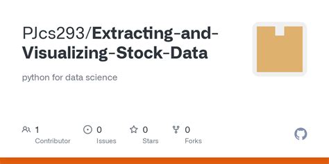 GitHub PJcs293 Extracting And Visualizing Stock Data Python For Data