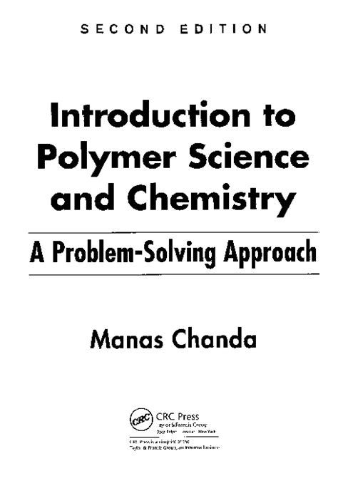 Pdf Introduction To Polymer Science And Chemistry