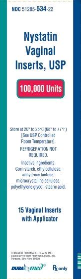 Nystatin Vaginal Insert Fda Prescribing Information Side Effects And Uses