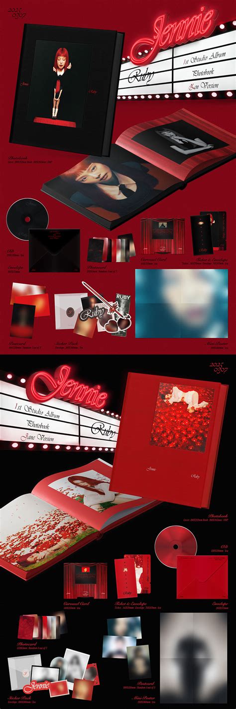 Jennie The 1st Studio Album Ruby Photobook Kpop Store In Usa