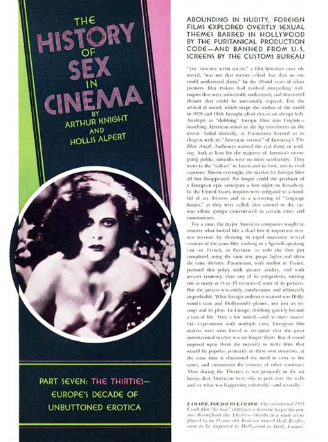 The History Of Sex In The Cinema February Pipe And PJs Pictorials
