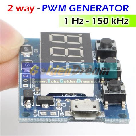 Jual Pwm 2 Way Pwm Generator Wave Signal Pulse Frequency Duty Cycle